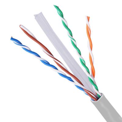 China Cat6 UTP Network Cable 23AWG Solid Copper 250MHz 1000ft Gray PVC Jacket for High-Speed Networking for sale