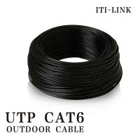 China CAT6 UTP 23AWG Outdoor Network Cable 550MHz 1000FT Solid Copper PE Jacket for sale