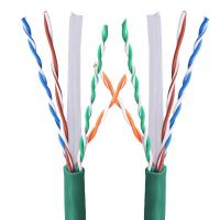 China CAT6 UTP Ethernet Cable 23AWG 1000FT Green PVC Jacket Unshielded 1Gbps Network Cable for sale