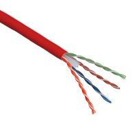 China CAT6 UTP Ethernet Cable 1000ft Red 23AWG 250MHz 1Gbps Network Cable for High-Speed Data Transmission for sale