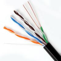 China 100MHz CAT5e UTP Outdoor Network Cable 1000FT 24AWG Solid PE Waterproof Ethernet Cable for sale