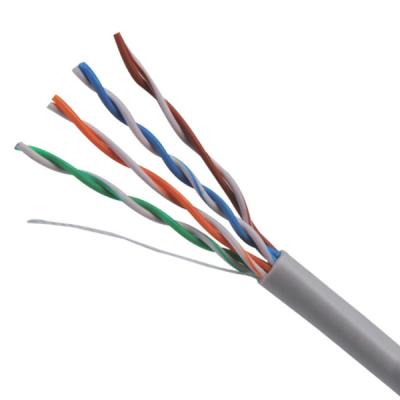 China 24AWG Cat5e UTP CM PVC Plenum Cable 1000FT - 100MHz Solid Copper Ethernet Network Cable with UL/CE/RoHS Certification for sale