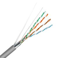 China Cat5e FTP 24AWG 0.515mm LSZH Cable 1000ft Gray Shielded Network Cable with UL/ETL/RoHS Certification for sale