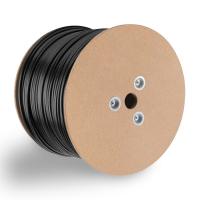 China CAT5E FTP Outdoor Network Cable 24AWG 0.50mm Solid Copper PE+PVC Jacket 1000ft for sale
