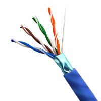 China Cat5e FTP 24AWG Ethernet Cable 1000FT with 0.47mm Pure Copper Conductors and 100MHz Frequency Rating for sale