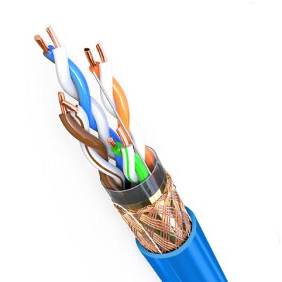 China ITI-LINK Cat5e SFTP LSZH Shielded Ethernet Cable 100MHz 500Ft 24 AWG Copper for sale
