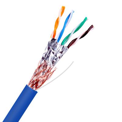 China Cat5e SFTP 24AWG 1000ft Blue PVC Jacket Network Cable with 350Hz Expansion and 1Gbps Speed for sale