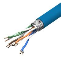 China Cat5e SFTP LSZH Plenum Network Cable 24AWG 100MHz 1000FT Bulk - Solid Copper Double Shielded for Data Centers for sale