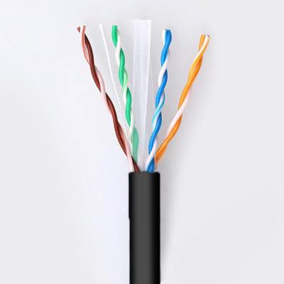 China Cat6 UTP Outdoor PE LAN Cable 23AWG Solid Copper 1000FT 550MHz High Speed Networking for sale