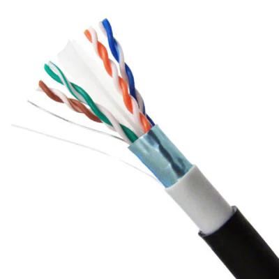 China Cat6 FTP Outdoor Ethernet Cable 1000FT 23AWG Bare Copper PE+PVC Jacket 250MHz Bandwidth for sale