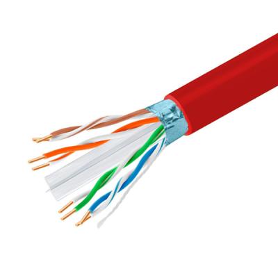 China Cat6 FTP Red PVC LAN Cable 23AWG 1000ft 250MHz 1Gbps Ethernet Network Cable for Professional Installations for sale
