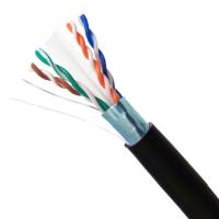 China CAT6 FTP Outdoor PE Network Cable 1000ft 23AWG 0.570mm Solid Copper for High-Speed Data Transmission for sale