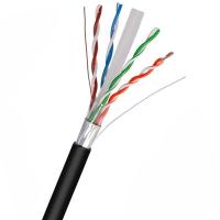 China CAT6 FTP Outdoor Ethernet Cable 1000FT with PE Jacket - 23AWG 0.56mm Copper Conductor for High-Speed Networking for sale