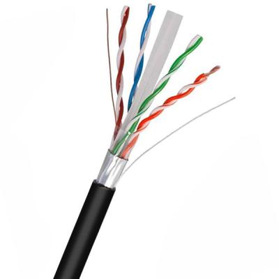 China CAT6 FTP Outdoor Ethernet Cable 1000FT with PE Jacket - 23AWG 0.56mm Copper Conductor for High-Speed Networking for sale
