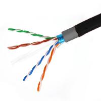 China CAT6 FTP 23AWG Outdoor Network Cable 1000ft with PE+PVC Jacket for 10Gbps Data Transmission for sale