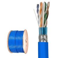 China CAT6 SFTP Ethernet Cable 23AWG 250MHz 1000FT LSZH Blue Network Cable for 10Gbps Data Transfer for sale
