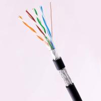 China Outdoor CAT6 SFTP Ethernet Cable 1000FT 23AWG Solid Copper 10Gbps Network Cable for sale