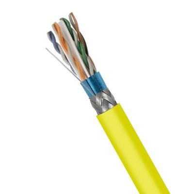 China 1000FT CAT6 SFTP Cable Yellow LSZH 23AWG 250MHz Plenum Rated Network Cable for High-Speed Data Transmission for sale