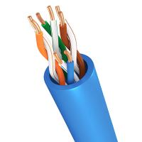 China CAT6A UTP 23AWG Blue LSZH Ethernet Cable 1000ft for 10Gbps 500MHz Data Transmission for sale