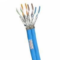 China CAT7A SFTP 23AWG Network Cable 1000MHz 10Gbps with Blue PVC Jacket for High-Speed Data Transmission for sale