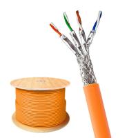 China Cat7A SFTP 23AWG LSZH Ethernet Cable 305m Orange 100% Copper 10Gbps 1000MHz for sale
