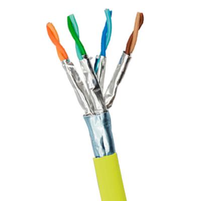 China ITI-LINK CAT8 FTP Ethernet Cable 22AWG 2000MHz LSZH Yellow Jacket 1000ft Bulk 40Gbps for sale