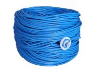 China FFTP Cat6A Ethernet Cable 23 AWG 500MHz 305m Blue PVC Insulation for 10Gbps Data Transfer for sale