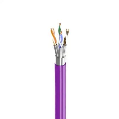 China ITI-LINK CAT8 FTP LAN Cable 50m 2000MHz 40Gbps with Purple LSZH Jacket for sale