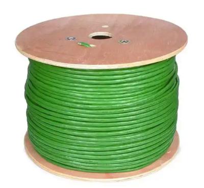 China ITI-CTSF8-008 SFTP CAT8 Ethernet Cable 50m 40Gbps 2000MHz Green PVC Jacket for sale