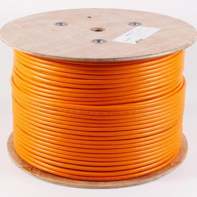 China ITI-CTSF8-010 22 AWG CAT8 SFTP Ethernet Cable 100m 40Gbps 2000MHz LSZH Orange Network Cable for sale