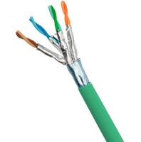 China CAT6A FFTP 23AWG LSZH Green Ethernet Cable 305m for Data Centers - 10Gbps 500MHz for sale