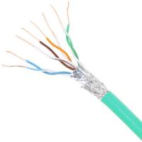 China ITI-LINK CAT6 SFTP Ethernet Cable 23AWG 500FT Green PVC for 10Gbps High-Speed Data Transfer for sale