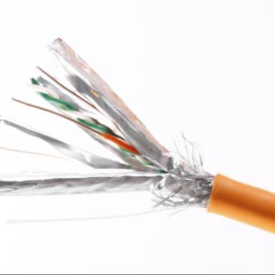 China ITI-LINK CAT6 SFTP LSZH Orange Ethernet Cable 23AWG 500FT - 10Gbps 250MHz for Data Centers for sale