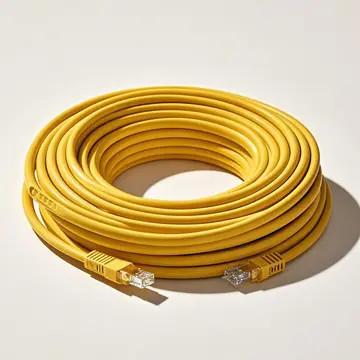 China ITI-LINK CAT6A FFTP LSZH Ethernet Cable 500ft 10Gbps 500MHz 23AWG Solid Yellow Cable for Data Centers for sale