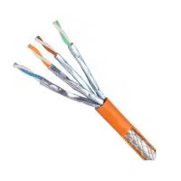 China ITI-LINK CAT6A SFTP PVC Orange Ethernet Cable 26AWG 500FT - 600MHz 10Gbps Data Center Cable for sale