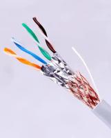 China ITI-LINK CAT7A SFTP 23AWG LSZH White Ethernet Cable 50m Reel - 1000MHz 10Gbps for Industrial Data Centers for sale
