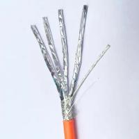 China CAT8 SFTP 22AWG LSZH Orange Cable 100m 2000MHz for Data Centers & Industrial Networks for sale
