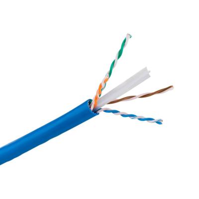China CAT6A UTP LSZH Ethernet Cable 10Gbps 500MHz 23AWG Blue Bulk 500FT for Data Centers for sale