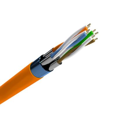 China CAT8 FFTP LSZH Ethernet Cable 2000MHz 40Gbps Bulk 100M Orange for Data Centers and 5G Networks for sale