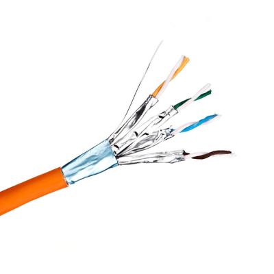 China ITI-LINK CAT8 FFTP LSZH Orange 22AWG Ethernet Cable 2000MHz 40Gbps 500ft Reel for Data Centers for sale