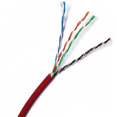 China CAT5E UTP Red LSZH Cable Stable Performance Cost Effective for Large Scale Networks for sale