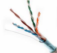 China Bulk FTP CAT5E Ethernet Cable 24AWG High Speed Stable Data Transfer Gray Jacket for sale