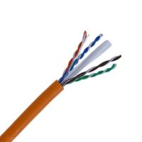 China CAT6 UTP LSZH Orange 500ft 23AWG High Performance Bulk Spool for sale