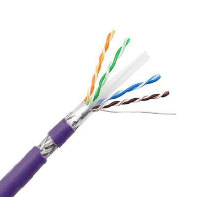 China SFTP CAT6 LSZH 500FT 23AWG Industrial Shielded Ethernet Cable with 250MHz Bandwidth and 10Gbps Support for sale