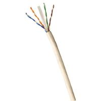 China CAT6A Bulk Ethernet Cable 500FT 23AWG 10Gbps UTP LSZH White for Network Deployments for sale
