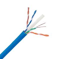 China CAT6A UTP Ethernet Cable 23AWG Bare Copper 10Gbps 500MHz Blue 1000FT LSZH PVC for Data Centers for sale