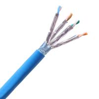 China Shielded CAT8 Cable 22AWG FFTP 2000MHz 40Gbps Industrial Ethernet Cable 1000FT LSZH for sale