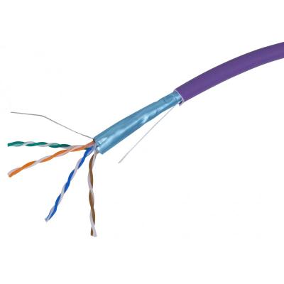 China CAT5E FTP 0.515mm Copper LSZH Fluke Tested Network Cable UL ETL CPR Certified for sale