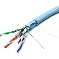 China 23AWG FFTP CAT6A Blue LSZH 1000Ft — Shielded LAN Cable for 10Gbps Industrial Networks for sale