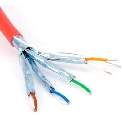 China CAT8 FFTP Cable 22AWG Solid Copper 1000Ft — 40Gbps Data Center Cable for sale